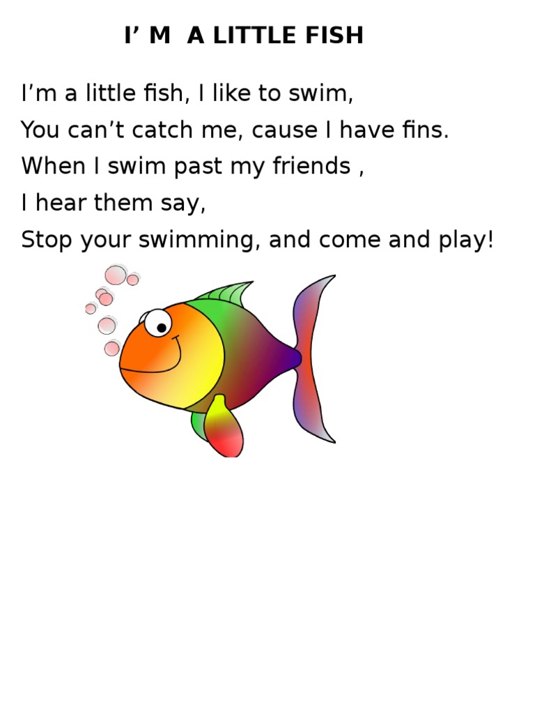 Little Fish Swimming Poem | PDF