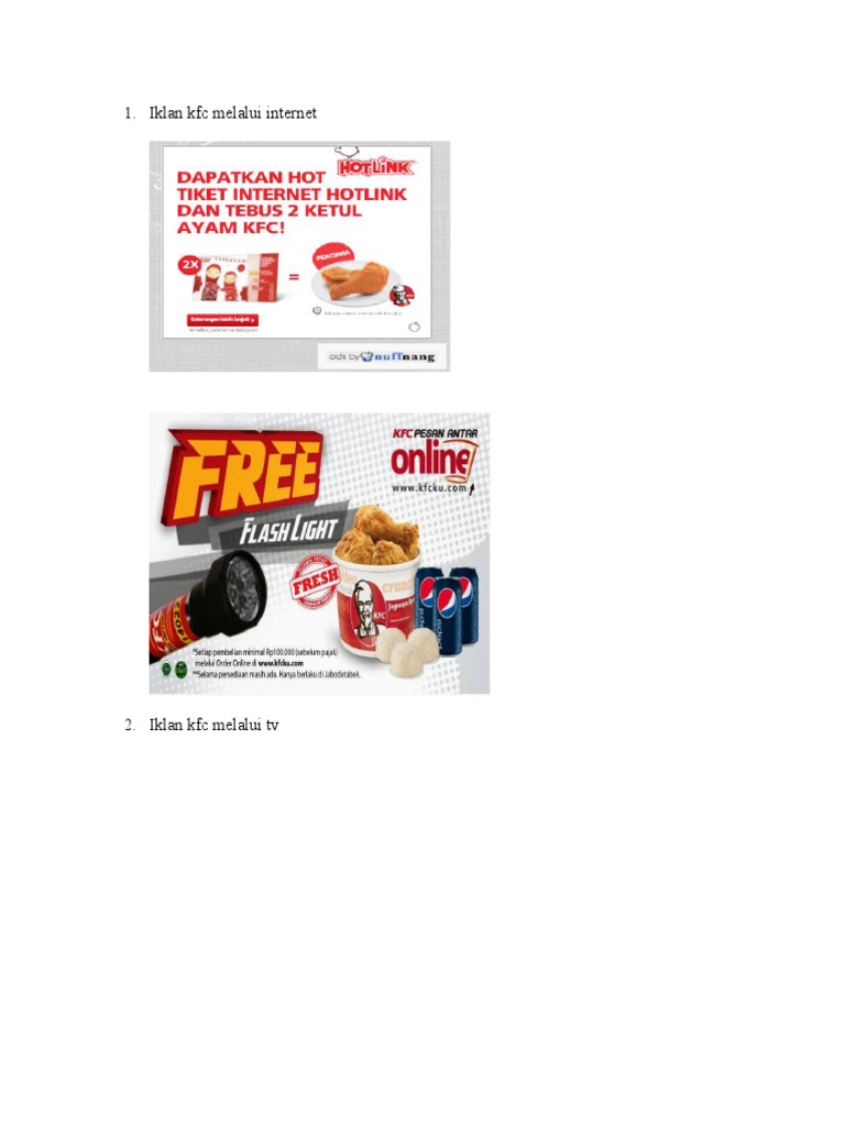 Iklan KFC | PDF