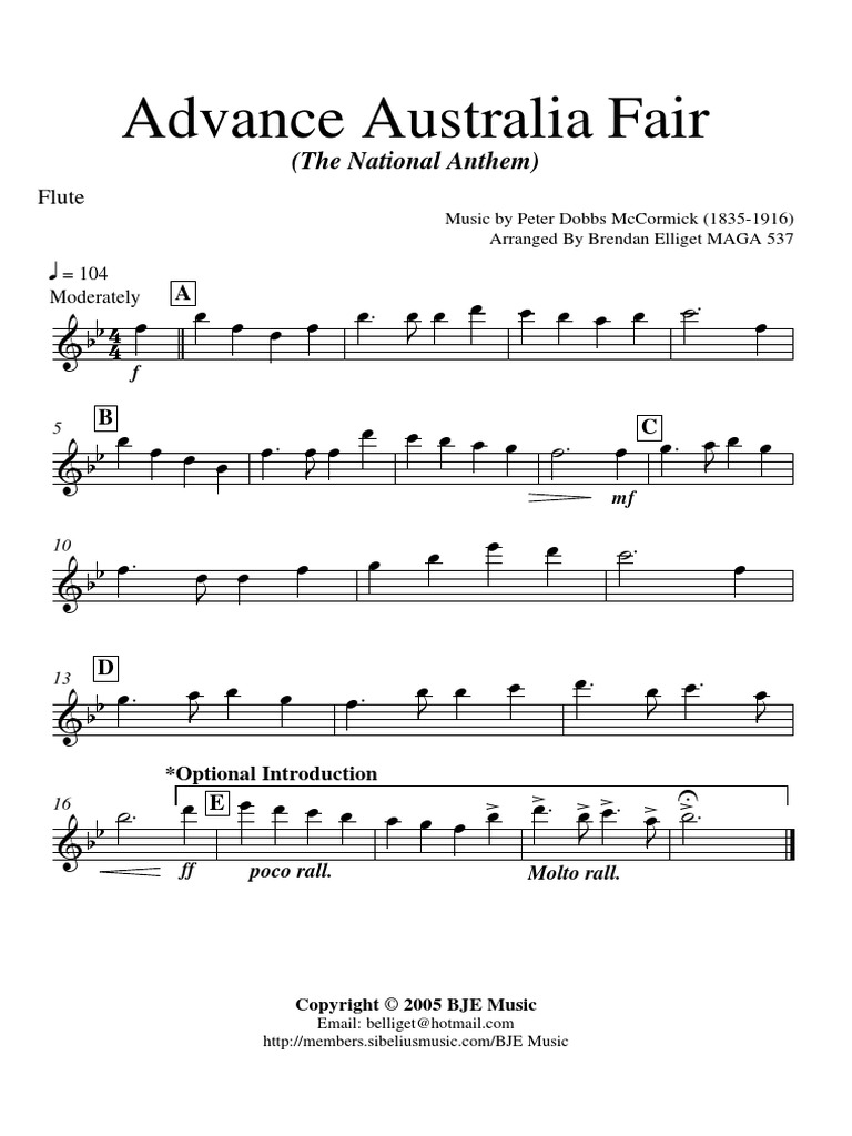 Advance Australia Fair 2 PDF | PDF