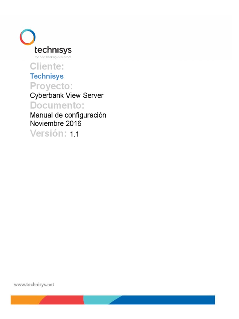 Cyberbank View Server - Manual de Configuración | PDF | Servidor web | Internet y web