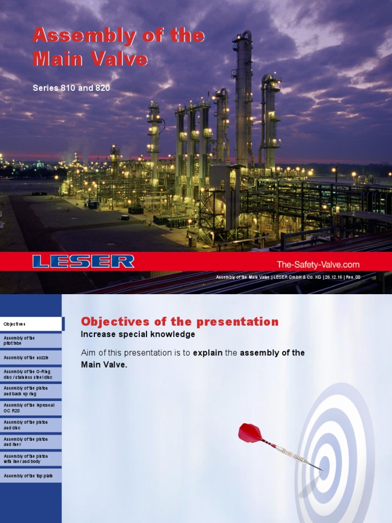 19-09 - Assembly of The Main Valve | PDF | Valve | Piston