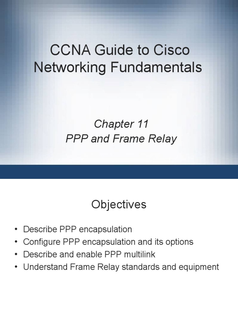 PPP and Frame Relay | PDF | Computer Network | Router (Computing)
