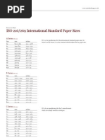 ISO and JIS Standard Paper Sizes | PDF | Printing | Publishing