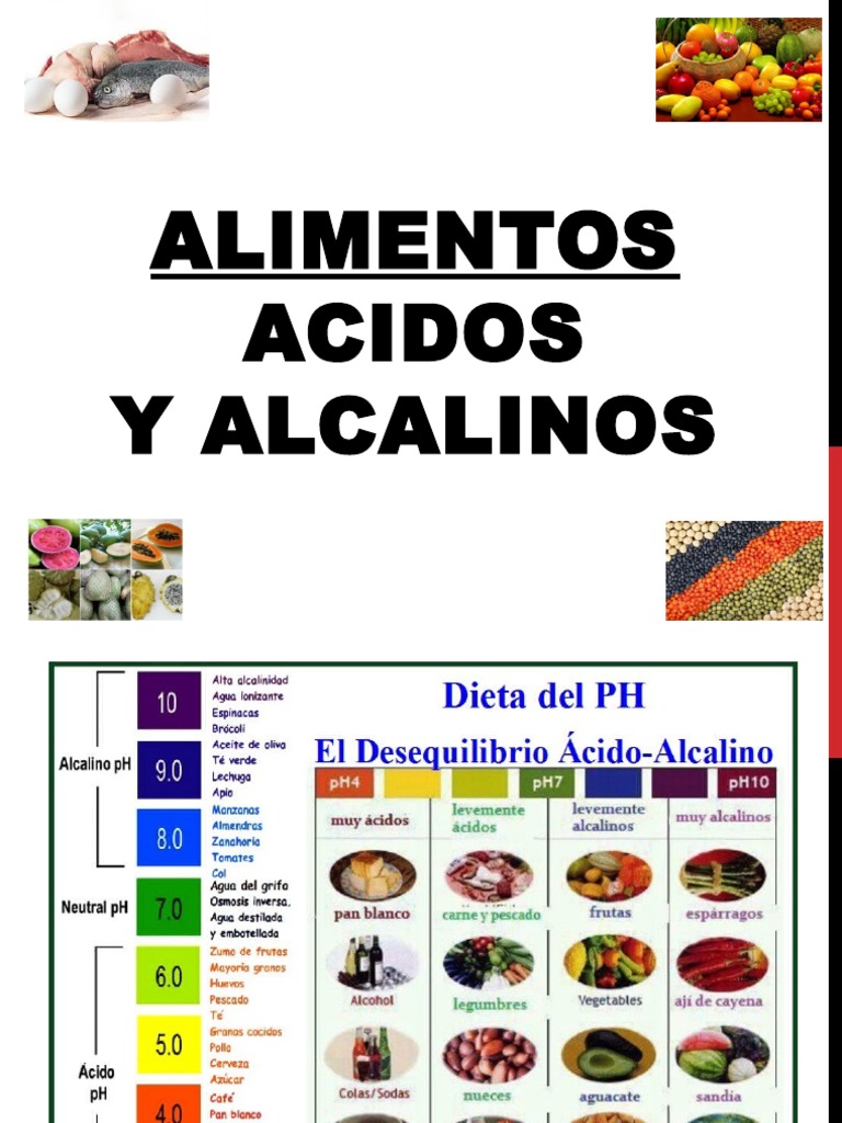 PH de Los Alimentos | PDF | Vegetales | Alimentos
