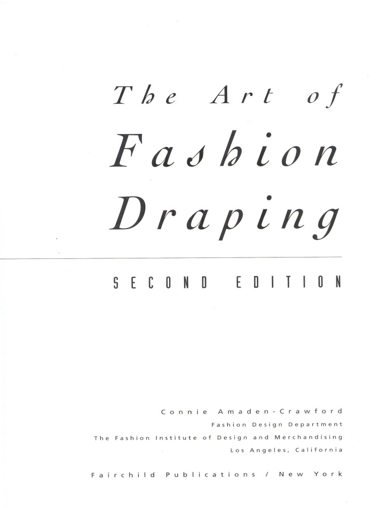 The Art Fashion Draping | PDF