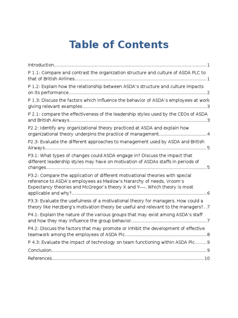 Assignment On OB ASDA and BA | PDF | Organizational Structure | Motivation