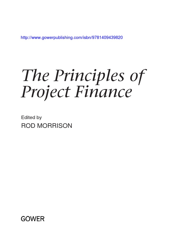 Principles of Project Finance | PDF | Public–Private Partnership ...