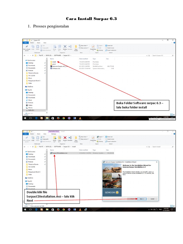 Cara Install Surpac 6,3 | PDF | Bisnis | Komputer