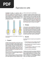 TP 3 M.D.C. L'équivalent de Sable | PDF | Matériaux de construction | Chimie