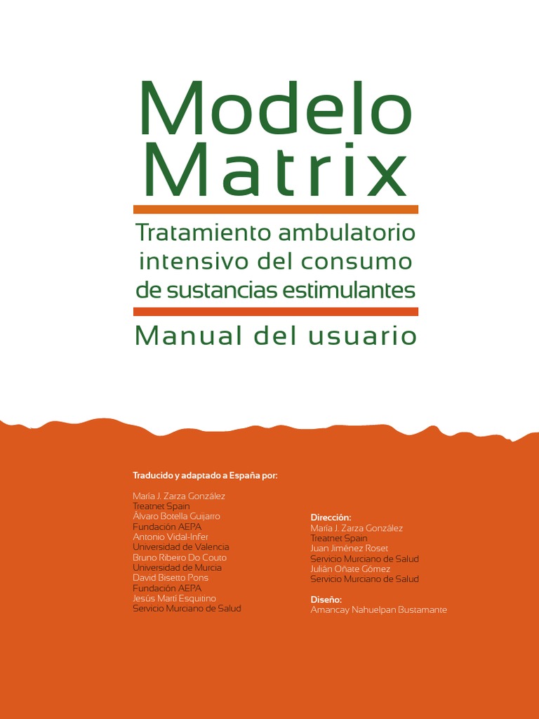 Manual del Modelo Matrix para el tratamiento ambulatorio intensivo del ...