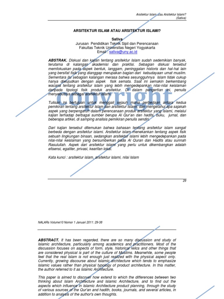 Arsitektur Islam Atau Arsitektur Islami PDF | PDF