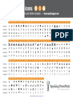 Icon Font Cheat Sheet: Wingdings & Webdings | PDF