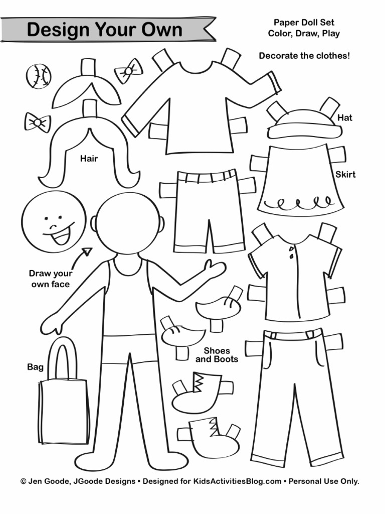 Design Your Own Paper Doll Jen Goode | PDF