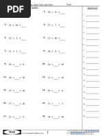 Addition Five Minute Frenzy1 0110 All | PDF