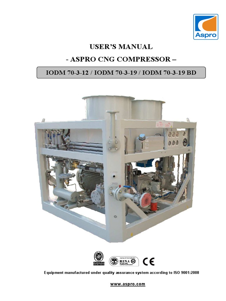 User's Manual - Compressor IODM 70-3-19 | PDF | Valve | Gas Compressor