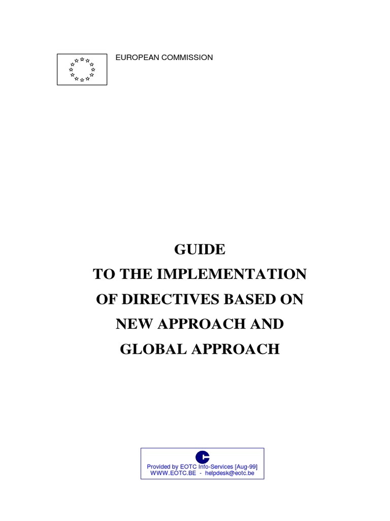 Blue Book For CE Mark | PDF | European Commission | European Parliament