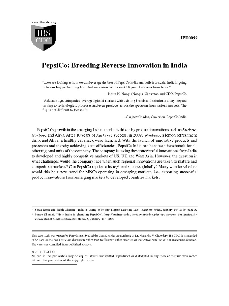 Pepsico PDF | PDF