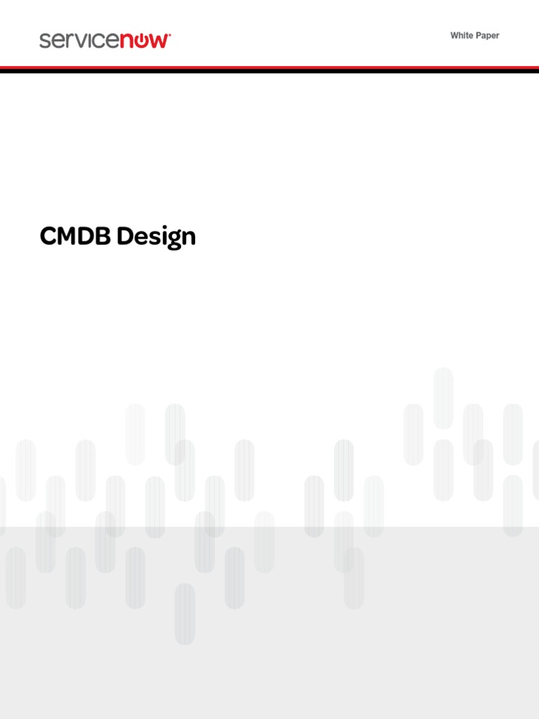 CMDB Design WhitePaper 112015 | PDF | Business Process | Governance