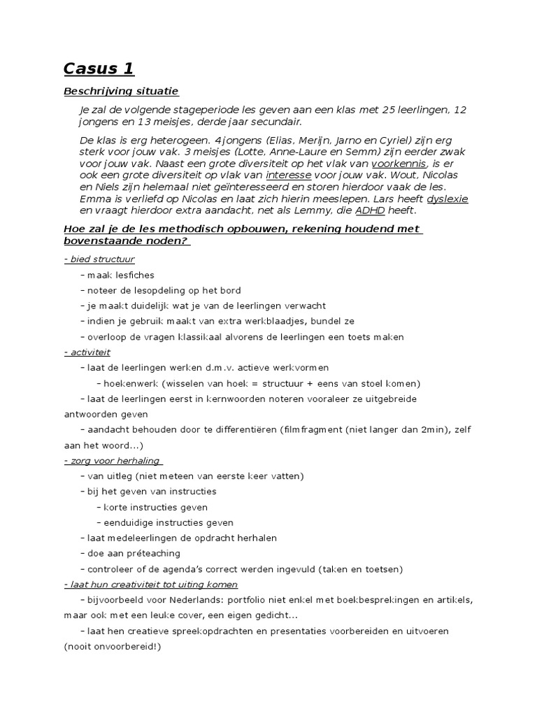 Casus Portfolio Owk | PDF