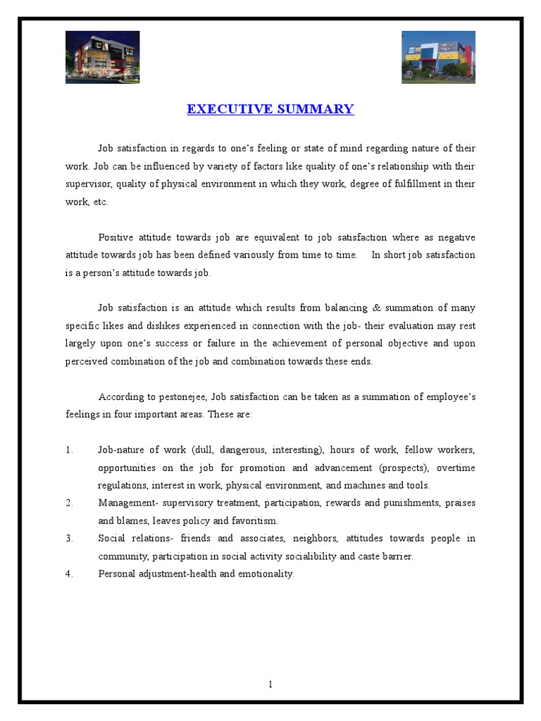 Final Project On Job Satisfaction (Ruchi Sen) | PDF | Job Satisfaction ...