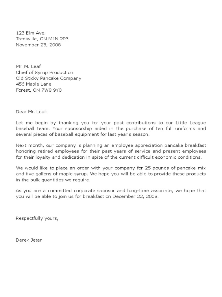 Contoh Surat Formal Bahasa Inggris | PDF