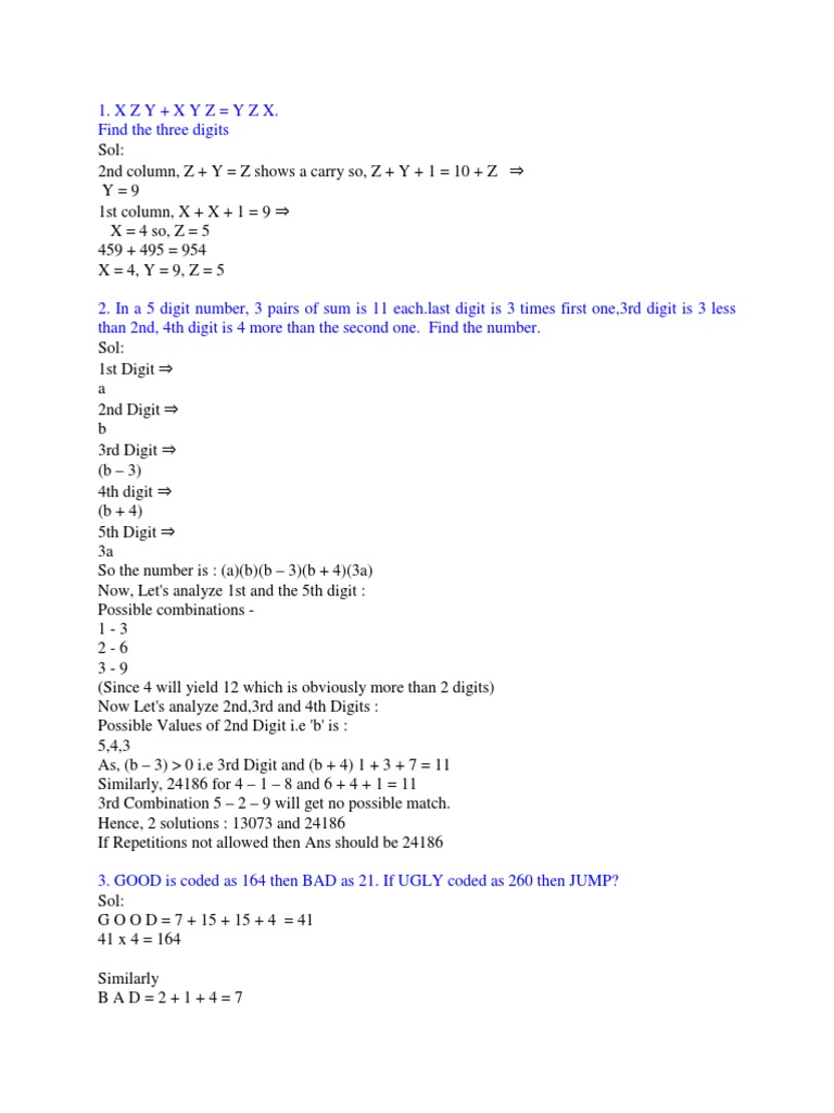 Infosys Placement Paper 4 PDF | PDF