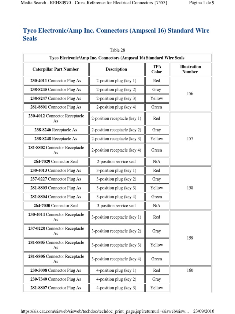Amp Seal Conectors | PDF | Electrical Connector | Electronic Engineering