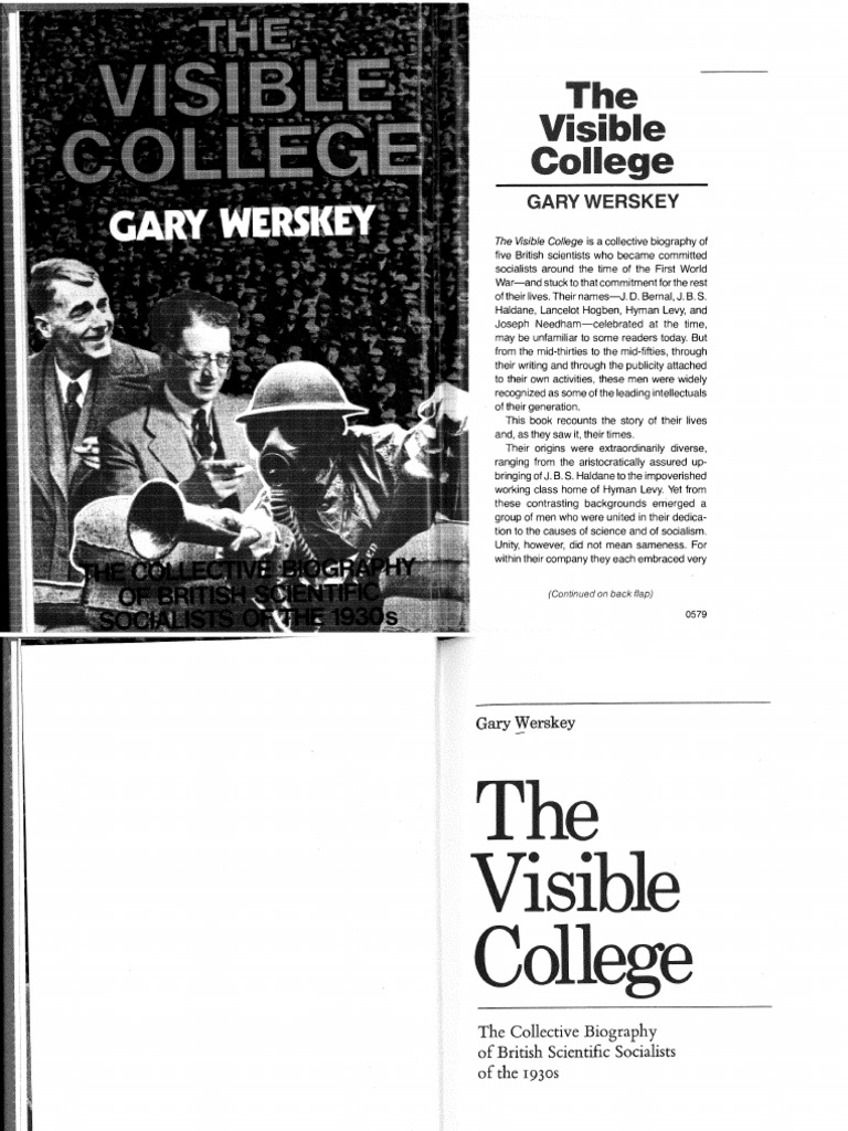 Gary Werskey The Visible College PDF | PDF