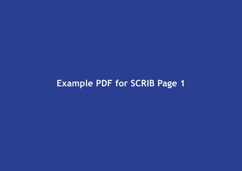 Example PDF Document for SCRIB | PDF