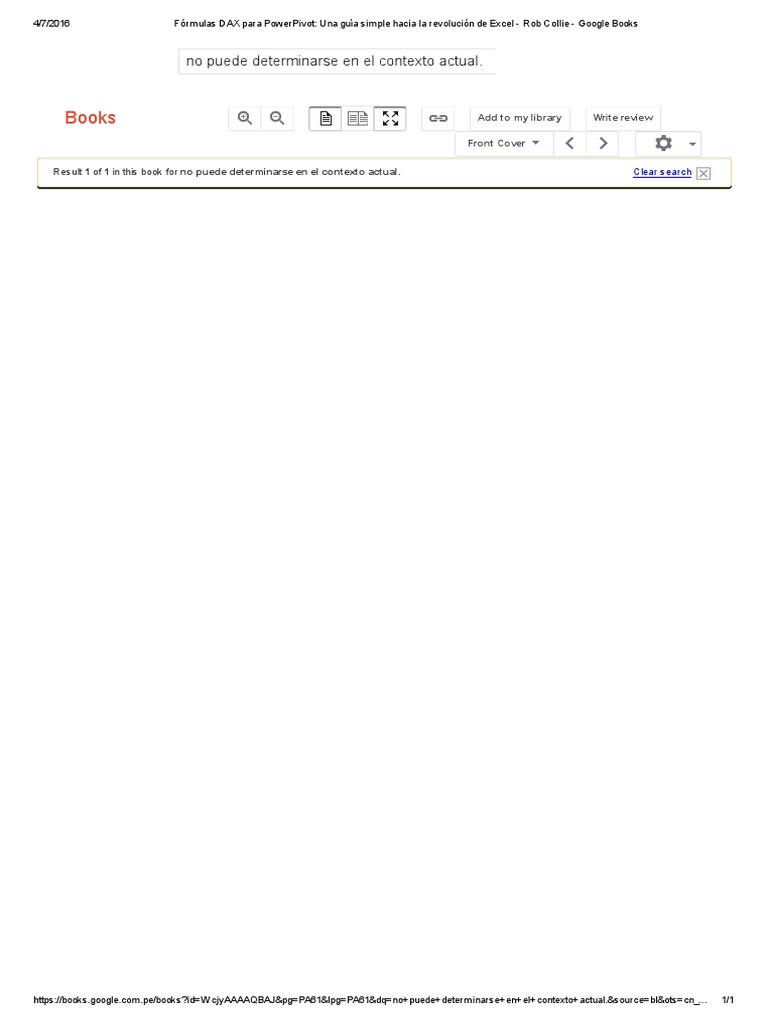 Fórmulas DAX para PowerPivot - Una Guía Simple Hacia La Revolución de Excel - Rob Collie ...