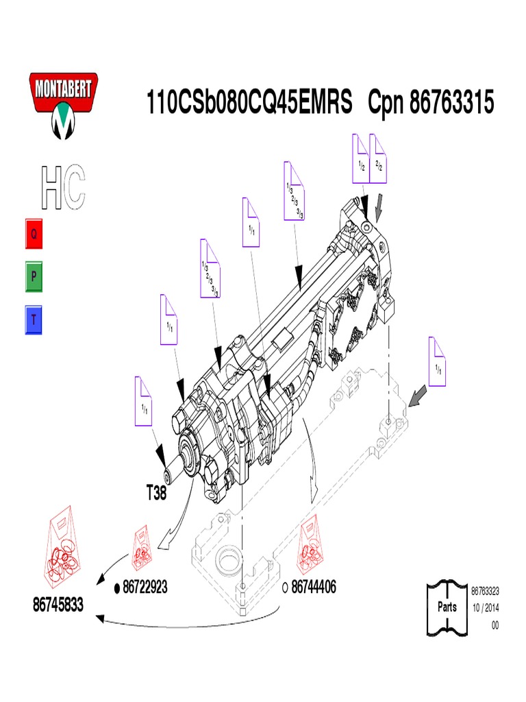 Parts Catalog and Maintenance Manual for Montabert HC 110 Hydraulic ...