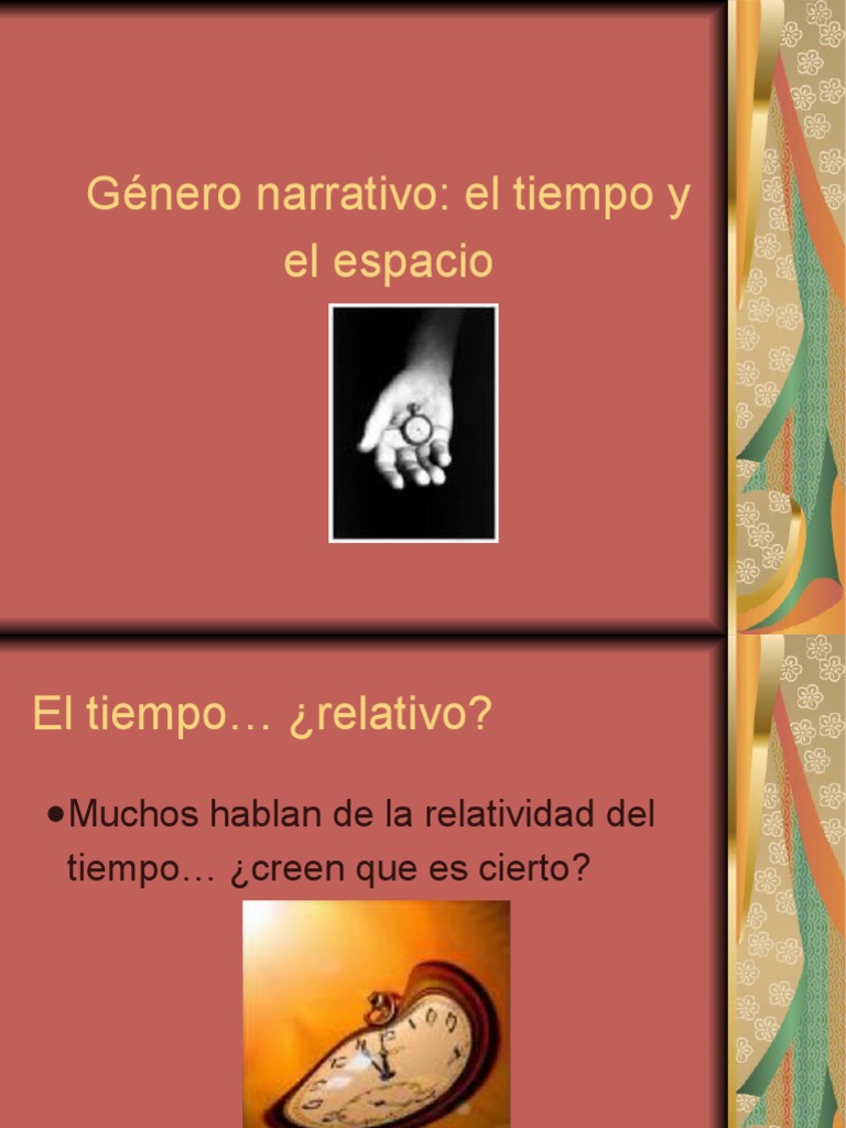 Tiempo y espacio en la narración | PDF | Narrativa | Hora