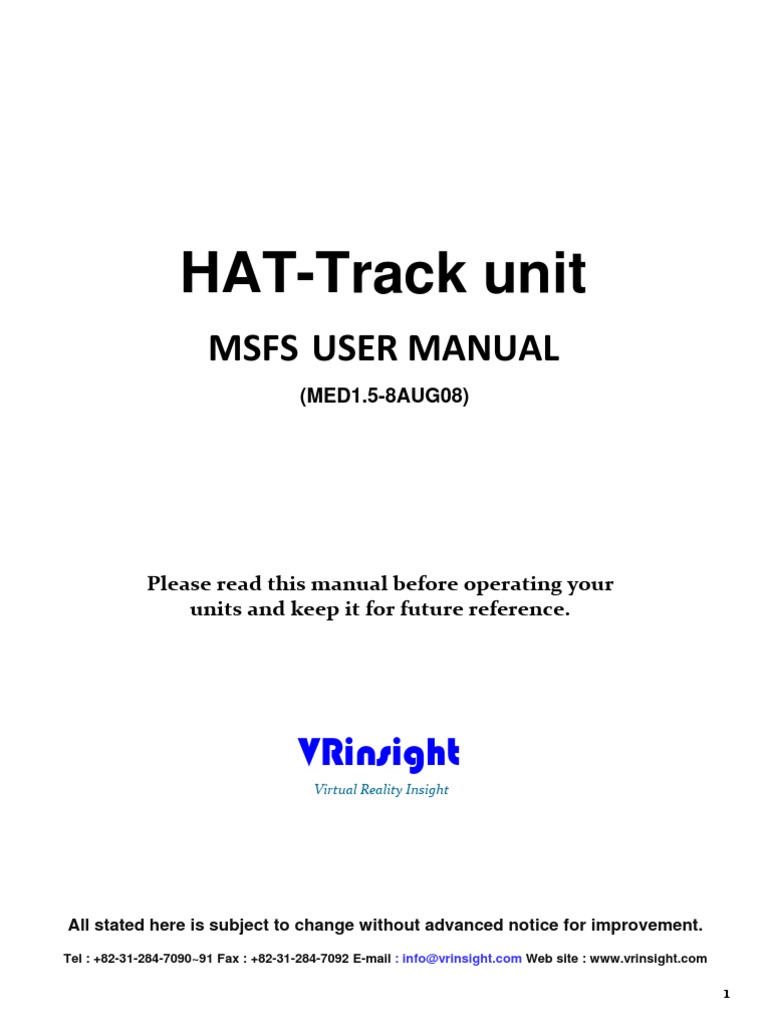 Hat Track Manual | PDF | Usb | Device Driver