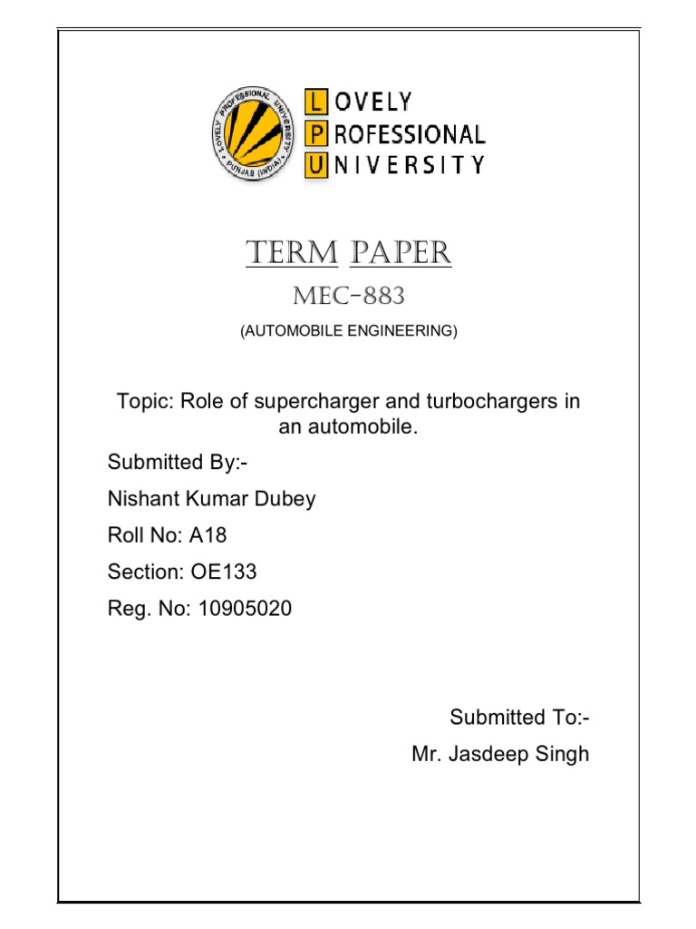 Turbocharger and Supercharger PDF | PDF | Turbocharger | Internal ...