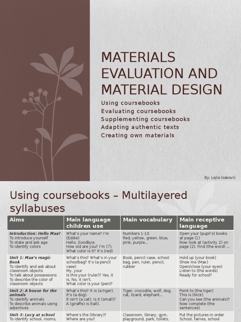Materials Evolution and Material Design | PDF | Curriculum | Cognition