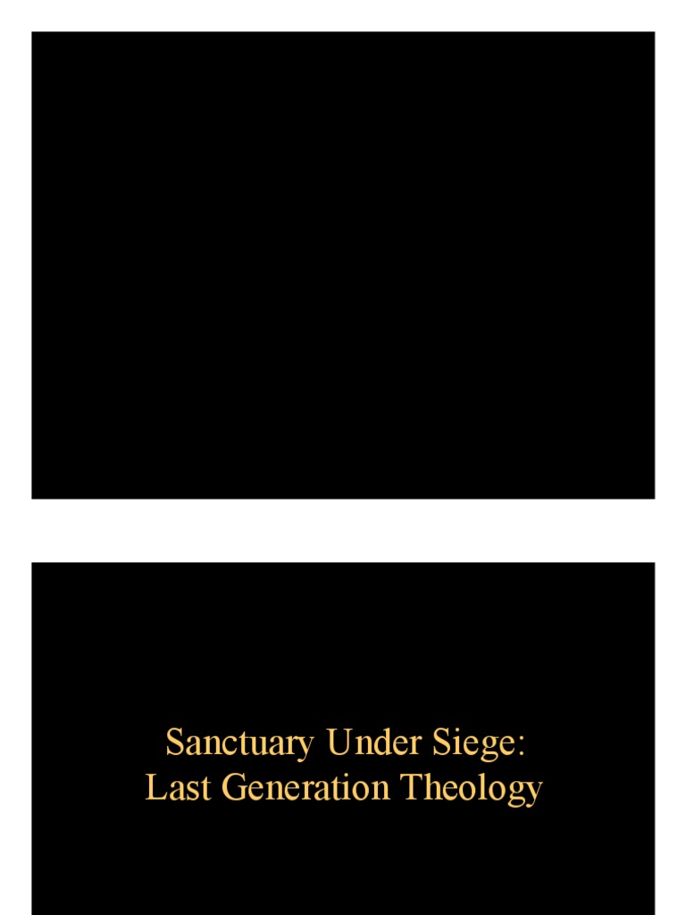 Last Generation Theology | Download Free PDF | Seventh Day Adventist ...