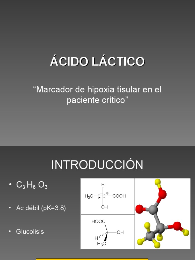 Acido Láctico | Ácido láctico | Glucólisis