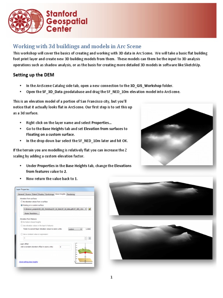 3D Building Modeling in ArcScene | PDF | Sketch Up | Extrusion