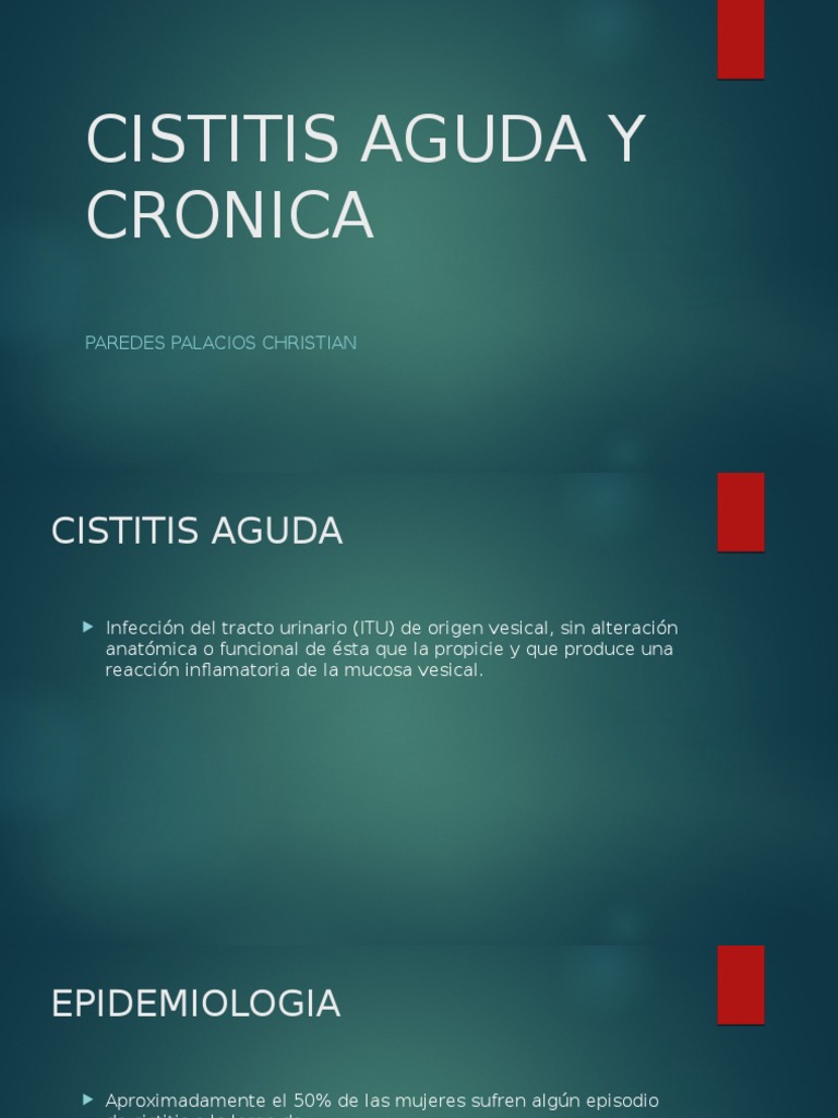 Cistitis Aguda y Cronica | PDF | Especialidades Medicas | Medicina CLINICA