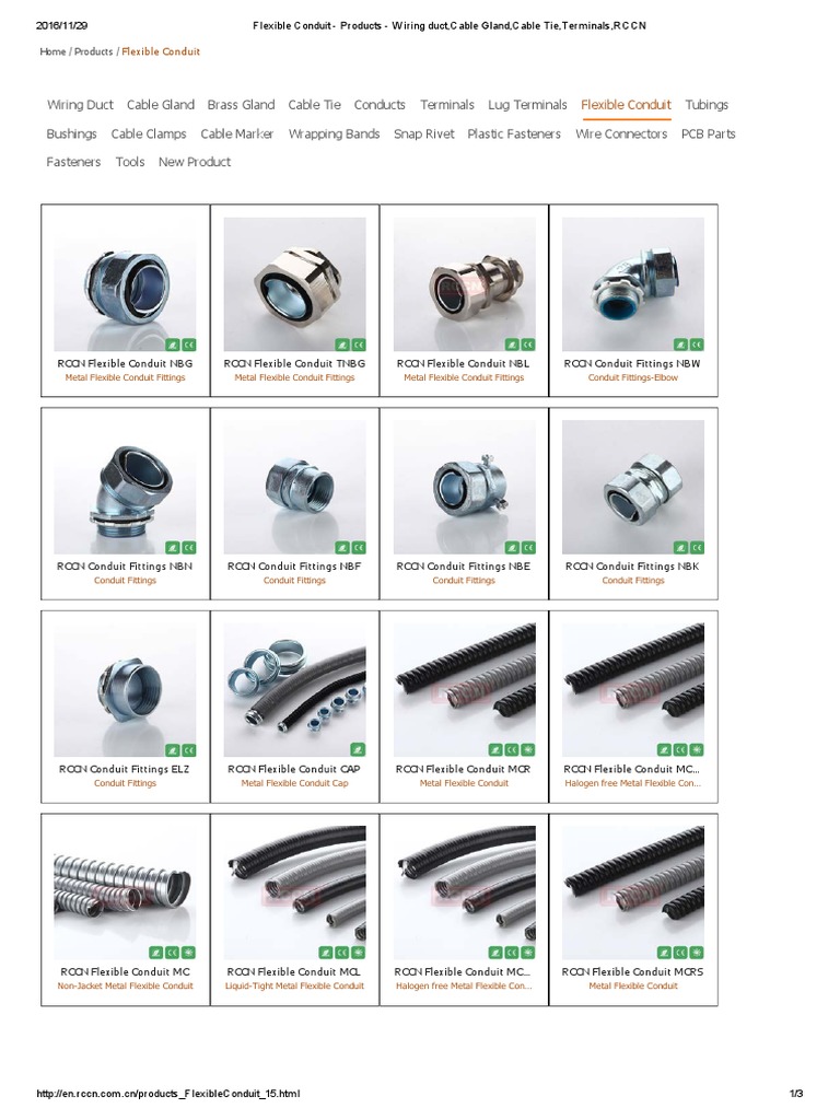 Flexible Conduit - Products - Wiring Duct, Cable Gland, Cable Tie ...