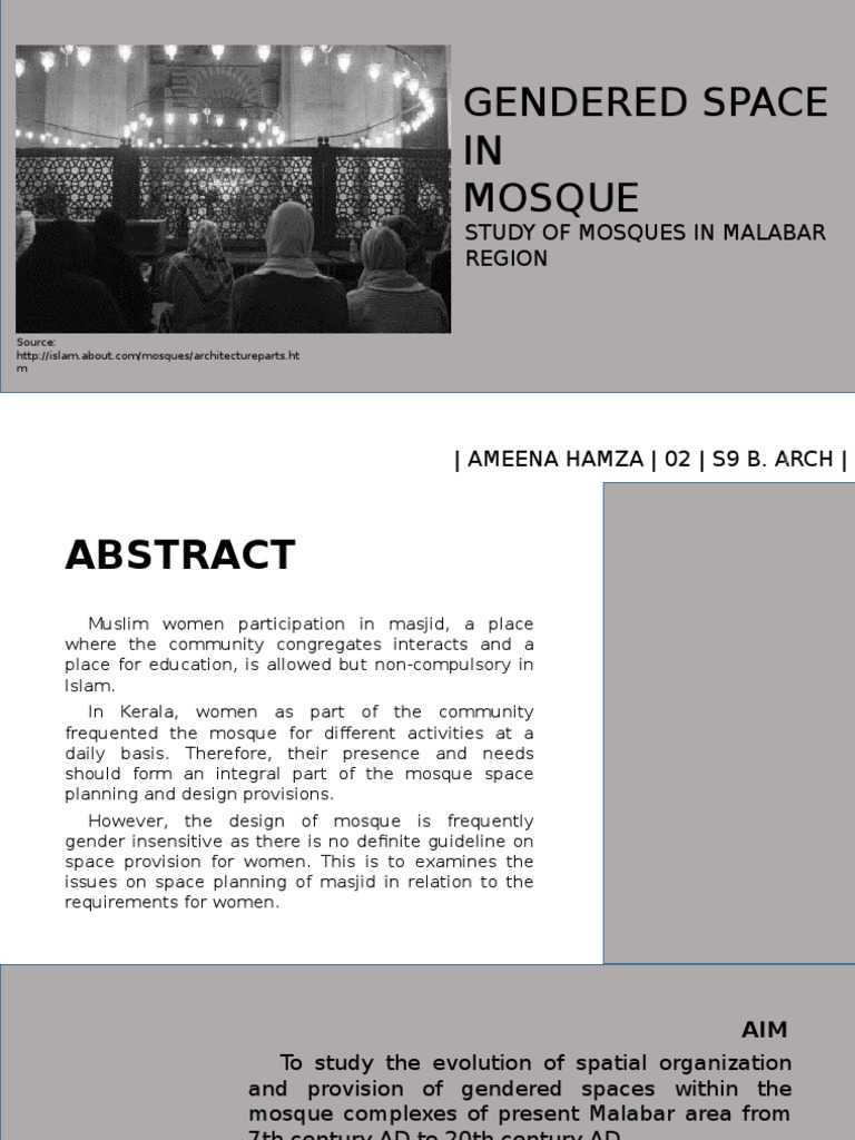 Gendered Space | PDF | Mosque | Abrahamic Religions