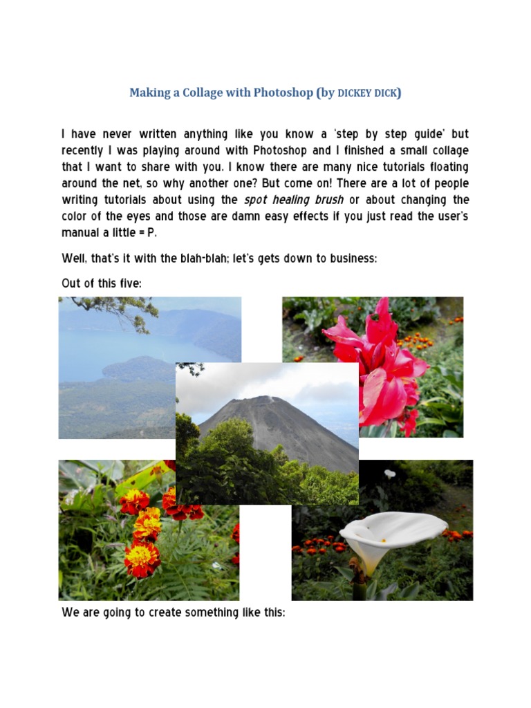 Making A Collage With Photoshop | PDF | Adobe Photoshop | Software ...