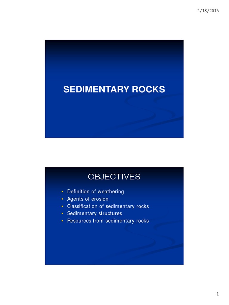 Sedimentary Rocks | PDF | Clastic Rock | Sedimentary Rock