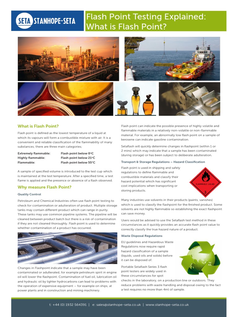 Flash Point Testing Explained | PDF | Flammability | Combustion
