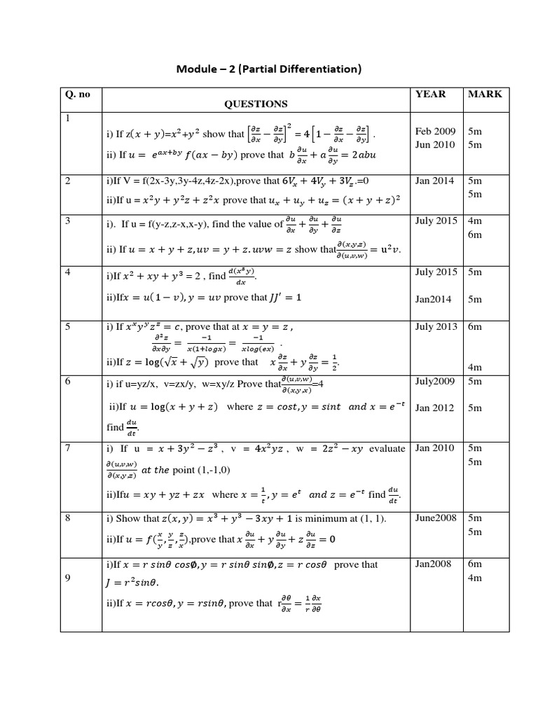 Advanced Calculus Problems | PDF