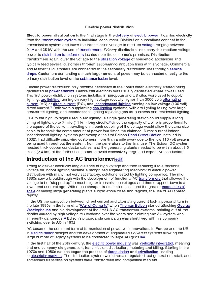 EPD Basic Theory | PDF | Electric Power Distribution | Alternating Current