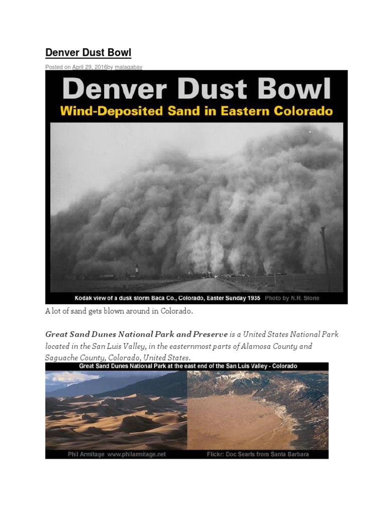 Denver Dust Bowl | PDF | Geomorphology | Physical Sciences