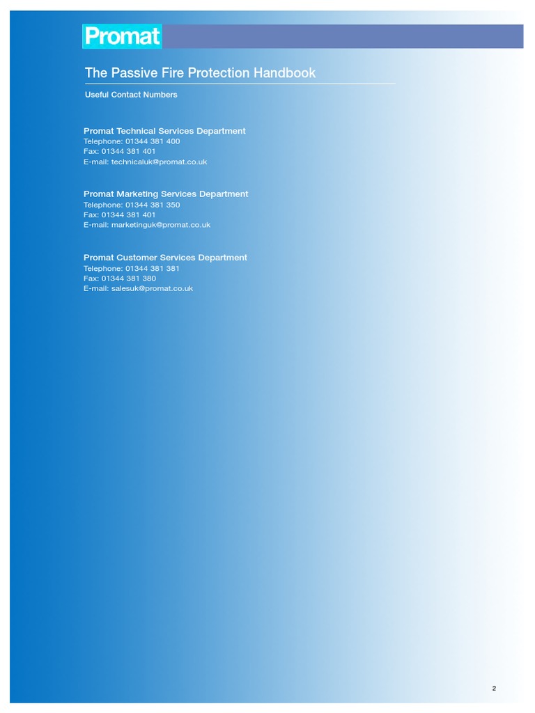 PromatUK Fire Protection Handbook Chapter 1 Introduction | Download ...