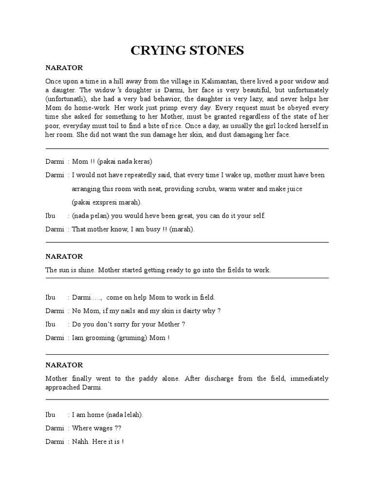 Crying Stones: A Daughter's Rebellion | PDF