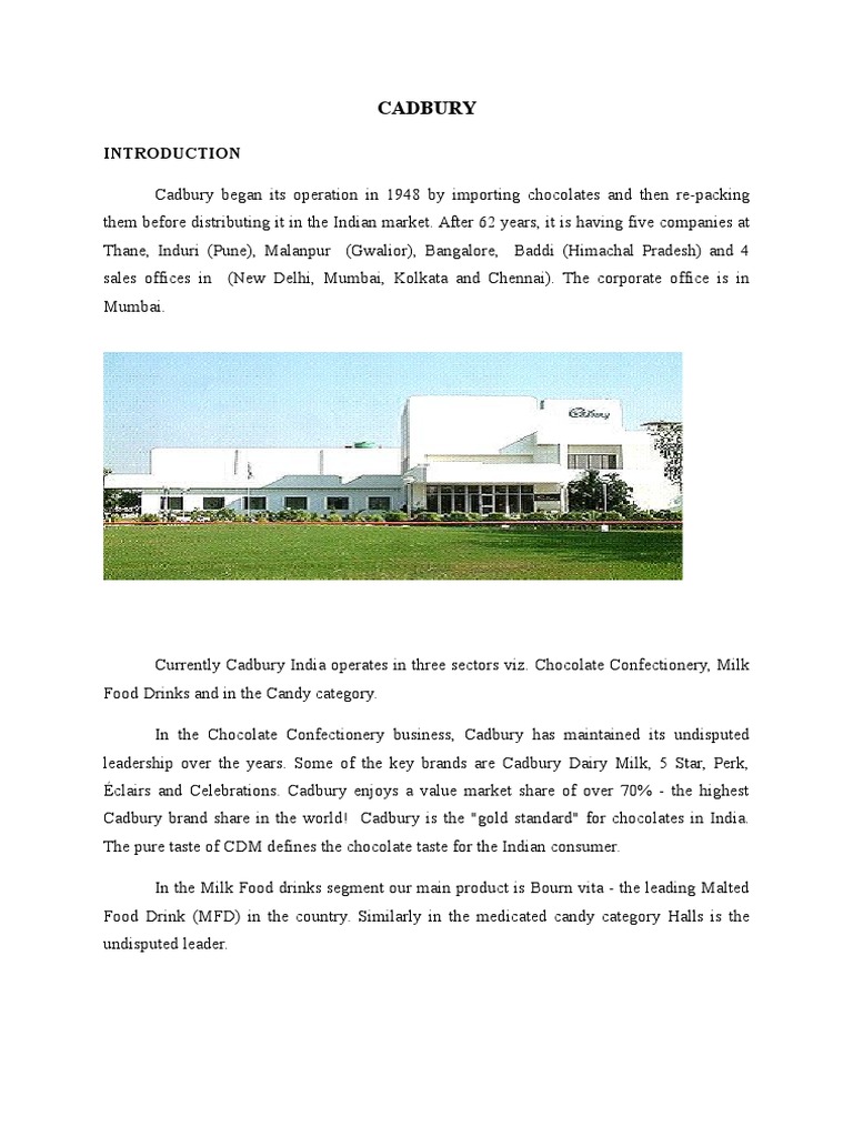 Cadbury India: An Analysis of the Leading Chocolate Company's ...